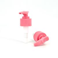 China 28mm 28/410 Plastic Pink Dispenser Treatment Pump Head For Lotion Shampoo Soap for sale
