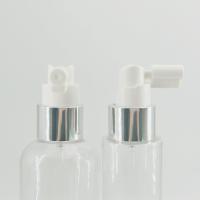 China 24mm 24/410 Silver Aluminum Plastic Long Nozzle Oral Nasal Mist Spray Pump Head for sale