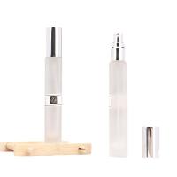 China 10ml Frosted Glass Slender Fine Mist Spray Bottle Perfume Travel Sprayer Bottle for sale