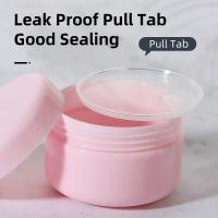 China 20g 30g 50g 100g Colorful Empty PP Plastic Cream Lotion Jar With Pull Tab for sale