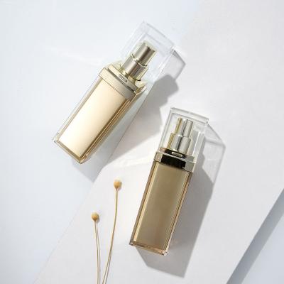 China 30ml Empty Acrylic Square Airless Pump Bottle For Cream Lotion Serum Foundation for sale
