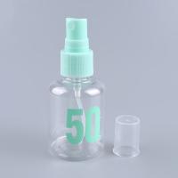 China 50ml Green Nozzle PET Pump Spray Bottle Mist Dispenser Bottle For Toner Hydrosol for sale