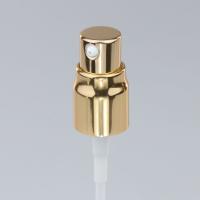 China 18mm 18 20 24/410 Bright Rose Gold Aluminum Fine Mist Sprayer Cap Crimpless Perfume Pump for sale