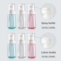 China Continuous Mist Spray Bottle Water Mister Travel Bottle With Pump Face Spray 30ml 100ml PETG for sale