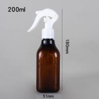 China White Amber Pet Plastic Trigger Spray Bottle 200ml 7 Oz 6 Oz Mini For Salon House Clean for sale