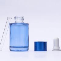 China 1oz 30ml eye dropper essential oil Dropper bottle glass perfume dropper bottles Blue for sale