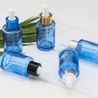 China 1oz 30ml eye dropper essential oil Dropper bottle glass perfume dropper bottles Blue for sale