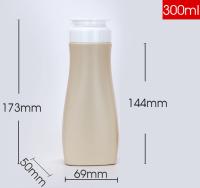 China 8 Oz 250ml 10oz 300ml Flip Top Plastic Bottles Refillable Plastic Bottle With Flip Top Cap for sale
