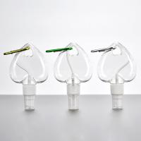 China 1.69oz 50ml Alcohol Hand Sanitizer Dispenser Bottles Empty Refill Mini Heart Shaped Keychain for sale