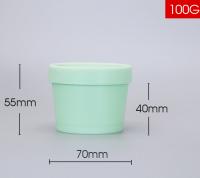 China 3.4 Oz 100ml Hair Hand Body Face Plastic Empty Cream Jars Pot Containers Cosmetic for sale