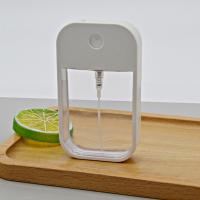 China 38ml 45ml Pocket Size Credit Card Shape Spray Bottle For Hand Sanitizer Perfume Plastic for sale