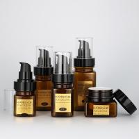 China Small Amber Glass Mist Bottle With Aluminum Sprayer Refillable 40ml 60ml 100ml 120ml 2 Oz for sale