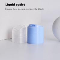 China 20mm 24mm 28mm Plastic Bottles Disc Top Caps And Lids For Shampoo Bottles for sale