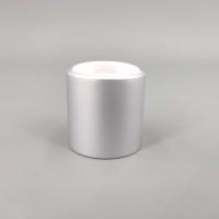 China Matt Silver PP 24mm 28mm Aluminium Screw Cap Press Disc Top Lid Cap Cover Bottle 20/410 for sale
