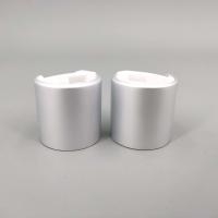 China Matt Silver PP 24mm 28mm Aluminium Screw Cap Press Disc Top Lid Cap Cover Bottle 20/410 for sale