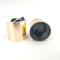 China Aluminum Plastic Screw Bottle Cap 24/410 Silver Gold Disc Top for sale