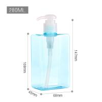 China Empty Plastic Hand Soap Pump Bottles 280ml 9.4oz Petg Dispensers Bath Manual Press Cyclic for sale