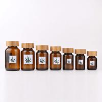 China 200ml 100ml Amber Glass Medicine Bottles Vitamin Prescription Amber Glass Pill Bottles Pharmacy for sale