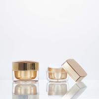 China Acrylic Luxury Cosmetic Packaging Lotion Bottle Jars Plastic Container Set Empty for sale