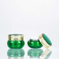 China 30ml 50ml 15g 50g Skincare Luxury Makeup Packaging Acrylic Luxury Cosmetic Containers Jar Green for sale