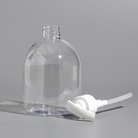 China 16 oz 500ml empty pump dispenser bottle for hand sanitizer 500ml bottle PET Transparency for sale