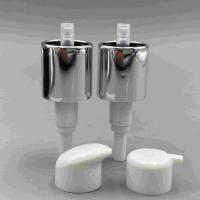 China UV Treatment Cream Pump 20/410 24/410 Plastic White And Silver Lotion Pump Sprayer Liquid Lock for sale