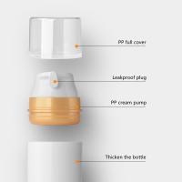China 5.07oz 150ml Toothpaste Empty Airless Pump Bottles Cosmetic Makeup Emulsion Leak Shockproof for sale