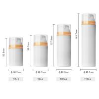 China 5.07oz 150ml Toothpaste Empty Airless Pump Bottles Cosmetic Makeup Emulsion Leak Shockproof for sale