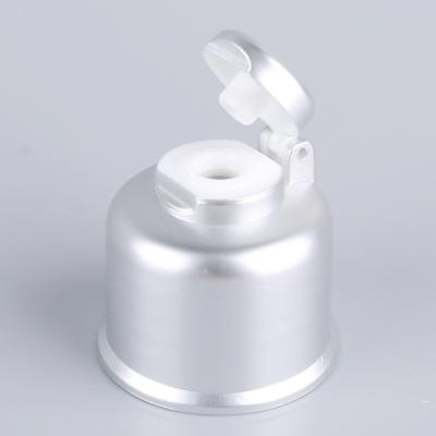 China PP Plastic Bottle Flip Top Cap 28mm Aluminum Flip Top Screw Cap 24/410 28/410 for sale