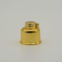 China 24/410 28/410 Bell Shape UV Gold Caps And Lids For Shampoo Bottles for sale