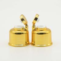 China 24/410 28/410 Bell Shape UV Gold Caps And Lids For Shampoo Bottles for sale