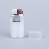 China 0.3liter PP PET Plastic Airless Pump Bottle Airless Cream Pump Bottle Dispenser Double Tube 0.2ml T for sale