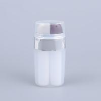 China 0.3liter PP PET Plastic Airless Pump Bottle Airless Cream Pump Bottle Dispenser Double Tube 0.2ml T for sale