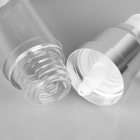 China Aluminum Silver Airless Vacuum Pump Bottle Lotion Dispenser Plastic for sale