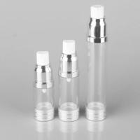 China Aluminum Silver Airless Vacuum Pump Bottle Lotion Dispenser Plastic for sale