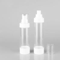 China Serum Foundation Airless Pump Bottle 120ml 4.06oz 80ml Luxury Clear Refillable for sale