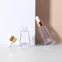 China PETG EP Empty 10 Ml 20ml 30ml Clear Essential Oil Dropper Bottle Thick Walled Bottomed Foundation for sale