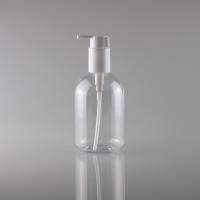 China 330ml Plastic Shampoo Pump Bottles Refillable Shampoo And Conditioner Bottles With Pump Switch Clip for sale