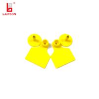 China 56mm Veterinary Equipment Cattle Cow Pig TPU Ear Tag For Farm Animal Management for sale