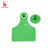 China Closed Head 80MM Tpu Animal Ear Tags For Cattle Livestock Identification for sale