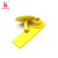 China LAIPSON TPU 55MM Small Sheep Goat Ear Tag Barcode For Goat Farm for sale