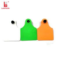 China TPU 18000-6c Long Range UHF RFID Tamper-Proof Animal Ear Tags For Cattle Cow Farm Tracking for sale