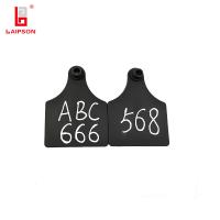 China Medium TPU Laser Printing 80MM Tamperproof OEM Cow Cattle Ear Tag for sale