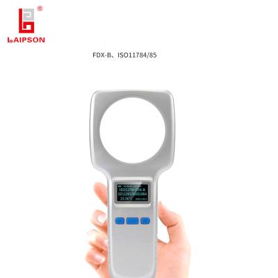 China LF 134.2khz FDX-B Rfid Animal Ear Tag Reader Temperature Microchip Scanner for sale