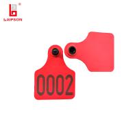 China 890-960Mhz Tamperproof UHF RFID Livestock Ear Tag For Cattle Bull Sheep for sale