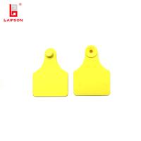 China 79mm Medium TOP TPU Cattle Sheep Cow Tamperproof Ear Tag With Laser Printing In Different Color for sale