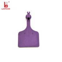 China Large TOP TPU Material Cattle Cow Sheep Animal Ear Tag With Serial Number For Farm for sale