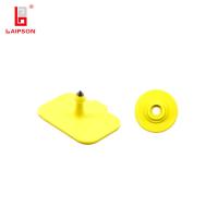 China BASF 52*38mm New TPU Two Pieces Square Identification Male Ear Tag With Metal Tip For Goat Farm for sale
