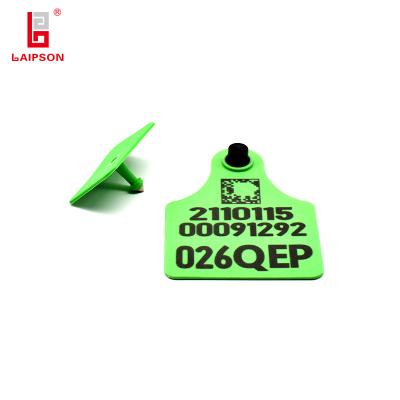 China 860-960MHZ TPU 98MM RFID High Quality Tamperproof Animal Ear Tag For Cattle Sheep Cow for sale