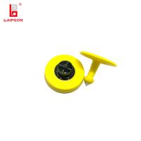 China Laipson Factory TPU Round 134.2Khz RFID HDX Animal Ear Tag For Cattle Sheep Pig Farm for sale